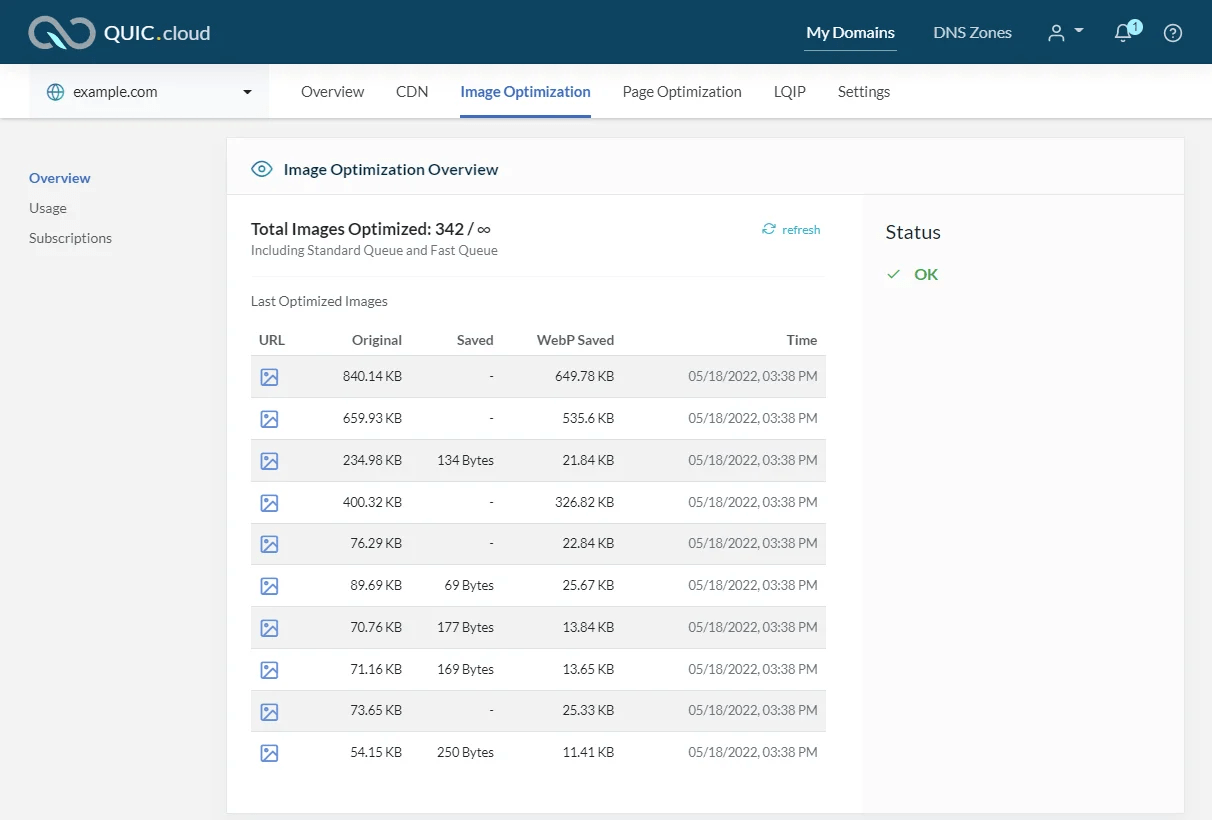 QUIC.cloud Online Services Overview - QUIC.cloud